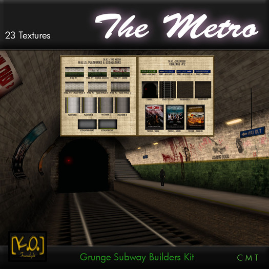 Second Life Marketplace - [K.O.] - The Metro - Urban Subway Textures